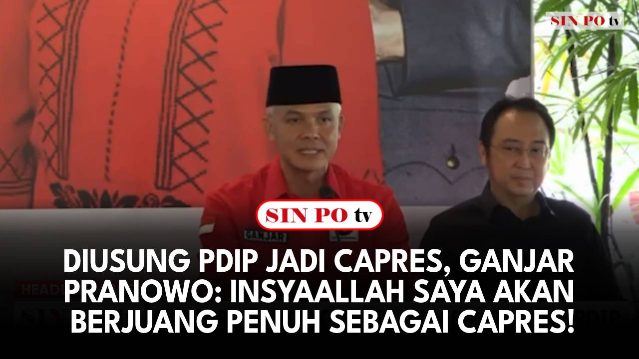 Diusung PDIP Jadi Capres, Ganjar Pranowo: Insyaallah Saya Akan Berjuang Penuh Sebagai Capres!