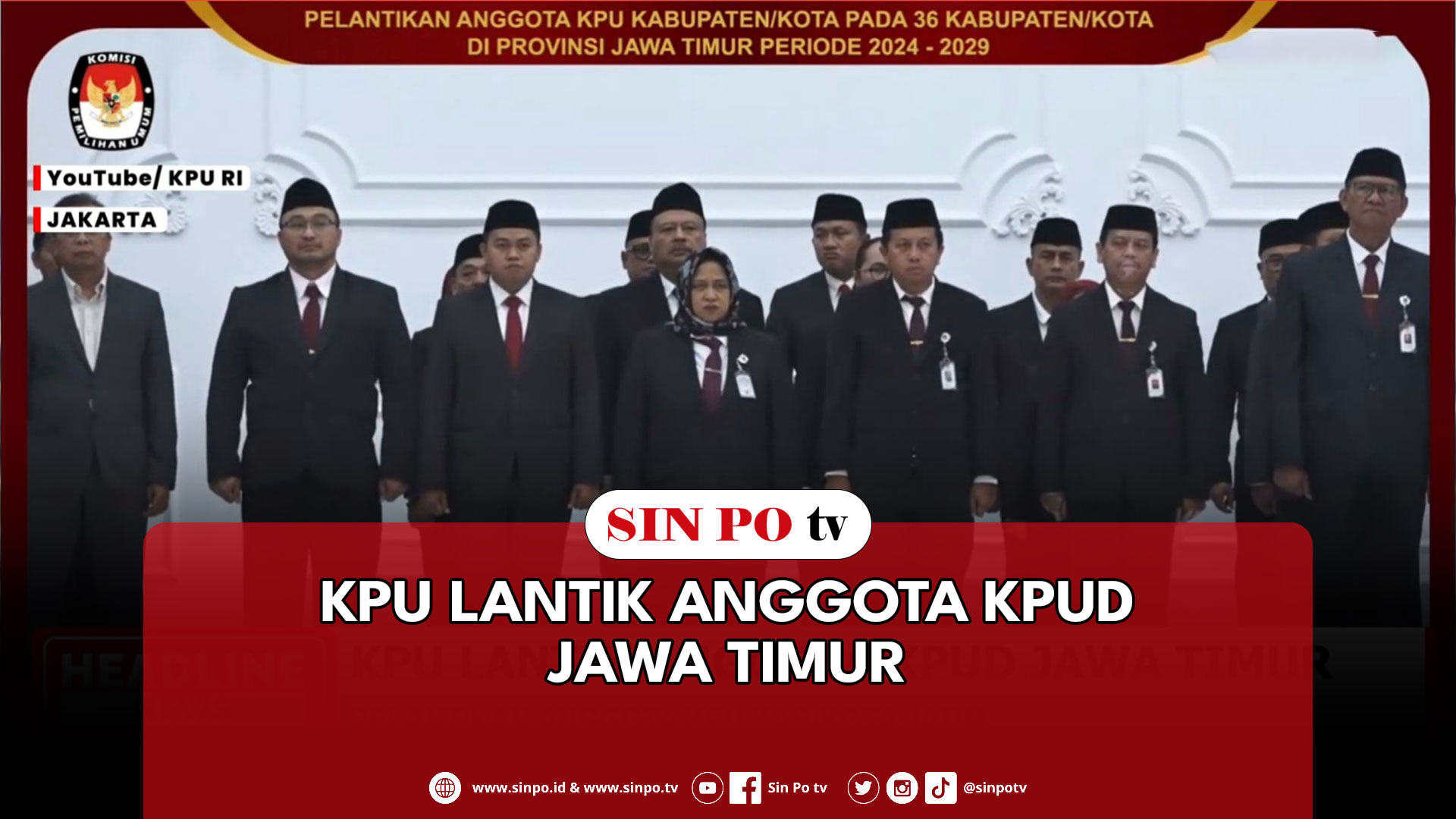 KPU Lantik Anggota KPUD Jawa Timur KPU Lantik Anggota KPUD Jawa Timur